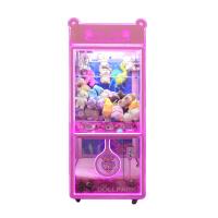 China Bear Claw Crane Arcade Machine With Glass Cabinet for sale