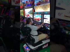 Macchina di videogioco di guida a gettoni dell'automobile della galleria del doppio giocatore