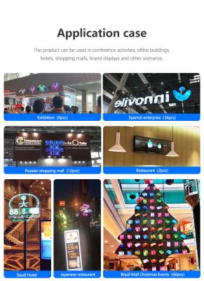 Cina Il controllo 3D dell'IOS APP di Android ha condotto l'esposizione dell'ologramma per i club Z3H del centro commerciale in vendita