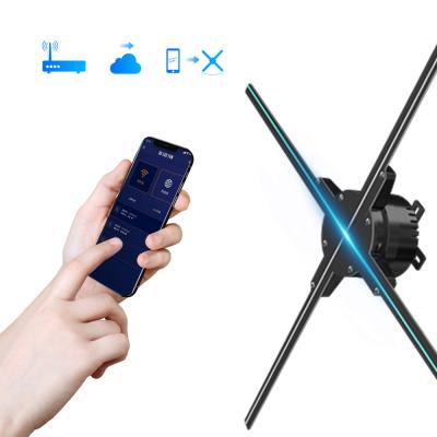 Cina Ventilatore telecomandato con ologramma 3D Alta luminosità da 65 cm per un display più grande in vendita