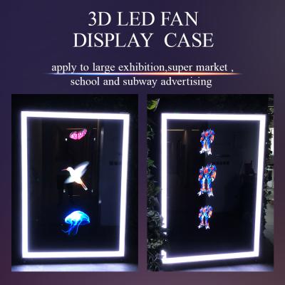 Cina 65CM 60W 700r/Min 3D che annunciano la scatola di luce per l'esposizione dell'ologramma del LED in vendita