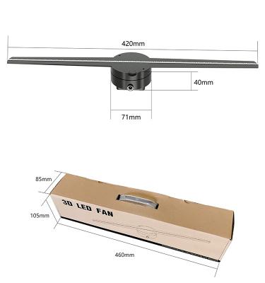 中国 43cm Wifi 16GB LEDのレーザー光線写真表示AC240V 3Dはホログラムの表示を導いた 販売のため