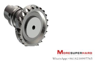 China PCD welding integrated face milling cutter for sale