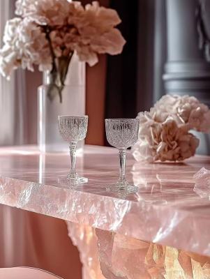 China Hot Sale Luminous Tables Restaurant New Type Furniture Square Ice Crack Onyx Luminous Coffee Table Tea Table for Bar Pub Restaurant 48'' 1200mm Back Lighted Translucent Furniture for sale