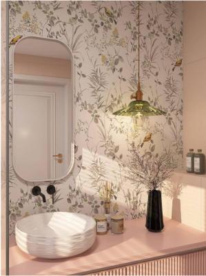 China Modern Appearance Customizable Size Flower Pattern Ceramic Tile for Kitchen and Bathroom Decoration for sale