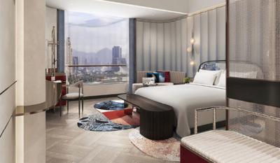 Китай Утонченная современная гостиничная мебель спальня пакеты люкс Веннер отделка на заказ продается