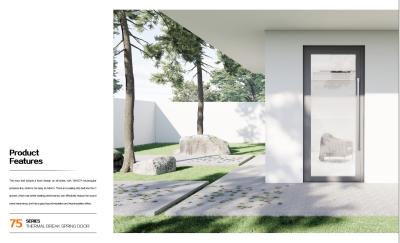 China ODM Glass Aluminium Commercial Doors Swing Windows For Bathroom for sale