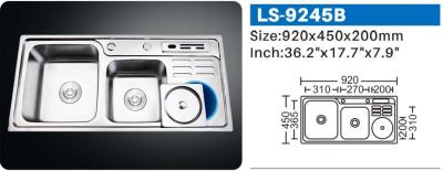 Китай 16 калибра подъемный кухонный раковина из нержавеющей стали с пластинкой бассейн на заказ продается