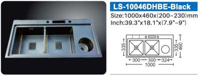 Китай Многофункциональная кухонная мойка из нержавеющей стали, врезная, устойчивая к царапинам, 25 x 22 продается