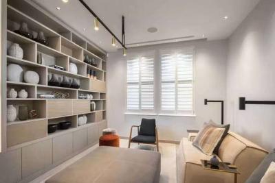 Cina Tende a mantovana in poliestere a doppio strato su misura pronte per il soggiorno in vendita