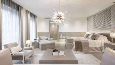 Cina Tende a mantovana in poliestere a doppio strato su misura pronte per il soggiorno in vendita