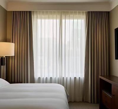 Cina Tende a mantovana in poliestere a doppio strato su misura pronte per il soggiorno in vendita