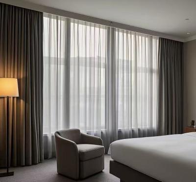 Cina Tende a mantovana in poliestere a doppio strato su misura pronte per il soggiorno in vendita