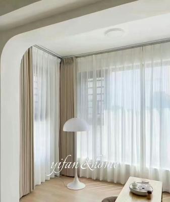 Cina Tende a mantovana in poliestere a doppio strato su misura pronte per il soggiorno in vendita