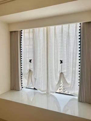 Cina Tende a mantovana in poliestere a doppio strato su misura pronte per il soggiorno in vendita