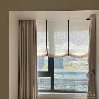 Cina Tende a mantovana in poliestere a doppio strato su misura pronte per il soggiorno in vendita