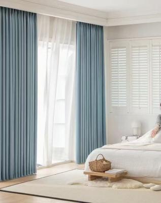 Cina Tende a mantovana in poliestere a doppio strato su misura pronte per il soggiorno in vendita