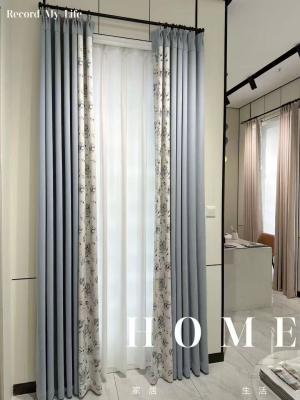 Cina Tende a mantovana in poliestere a doppio strato su misura pronte per il soggiorno in vendita