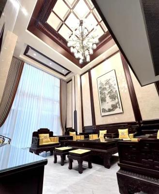 Cina Tende a mantovana in poliestere a doppio strato su misura pronte per il soggiorno in vendita