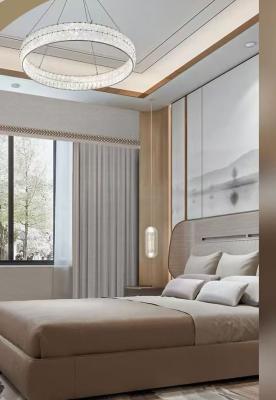 Cina Tende a mantovana in poliestere a doppio strato su misura pronte per il soggiorno in vendita