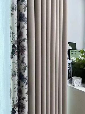 Cina Tende a mantovana in poliestere a doppio strato su misura pronte per il soggiorno in vendita