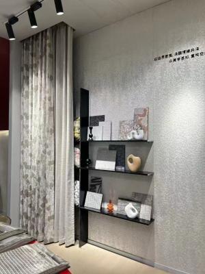 Cina Tende a mantovana in poliestere a doppio strato su misura pronte per il soggiorno in vendita