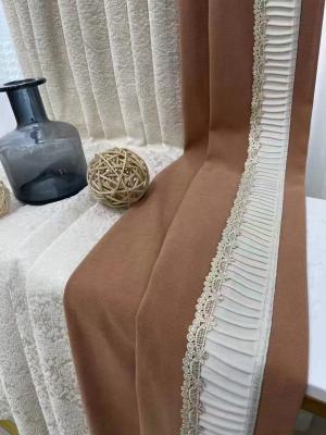 Cina Tende a mantovana in poliestere a doppio strato su misura pronte per il soggiorno in vendita