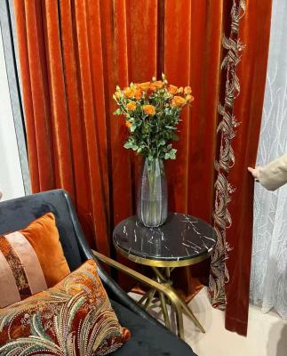 Cina Tende a mantovana in poliestere a doppio strato su misura pronte per il soggiorno in vendita