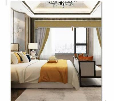 Cina Tende a mantovana in poliestere a doppio strato su misura pronte per il soggiorno in vendita