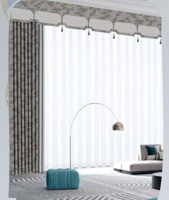 Cina Tende a mantovana in poliestere a doppio strato su misura pronte per il soggiorno in vendita