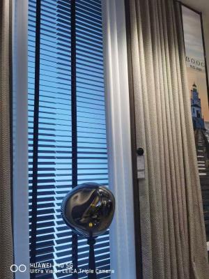 Cina Tende a mantovana in poliestere a doppio strato su misura pronte per il soggiorno in vendita