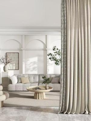 Cina Tende a mantovana in poliestere a doppio strato su misura pronte per il soggiorno in vendita