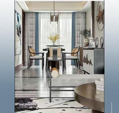 Cina Tende a mantovana in poliestere a doppio strato su misura pronte per il soggiorno in vendita