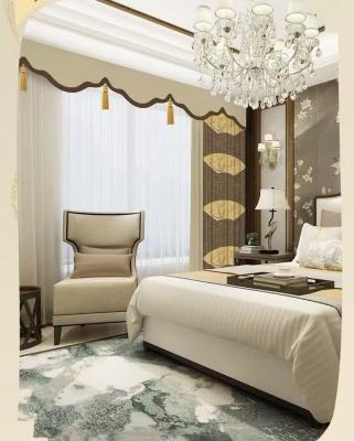 Cina Tende a mantovana in poliestere a doppio strato su misura pronte per il soggiorno in vendita