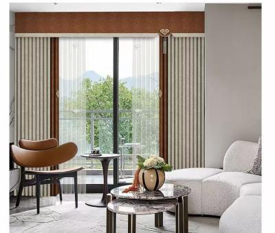 Cina Tende a mantovana in poliestere a doppio strato su misura pronte per il soggiorno in vendita