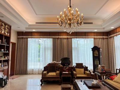 Cina Tende a mantovana in poliestere a doppio strato su misura pronte per il soggiorno in vendita