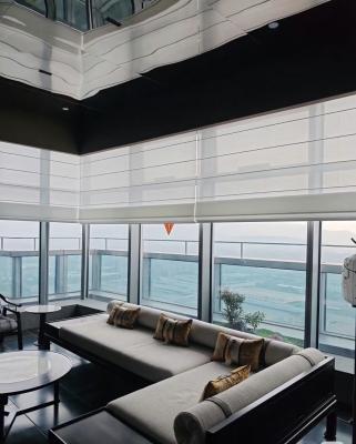 Cina Automatico a batteria azionato a motore blackout zebra persiane a rulli tende per Windows Zigbee APP in vendita