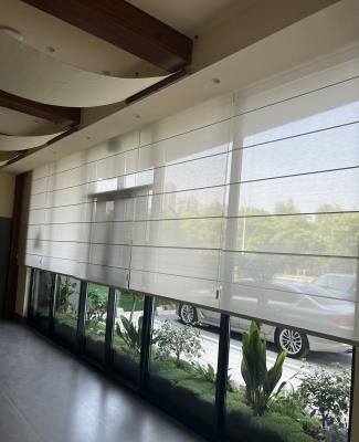 Cina Automatico a batteria azionato a motore blackout zebra persiane a rulli tende per Windows Zigbee APP in vendita