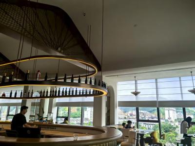 Cina Automatico a batteria azionato a motore blackout zebra persiane a rulli tende per Windows Zigbee APP in vendita