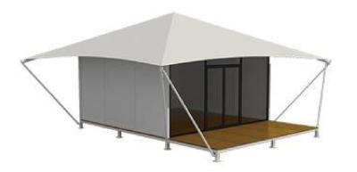 China PVDF Waterproof Membrane Structured Tent For Hotel Tent And Family Resort for sale