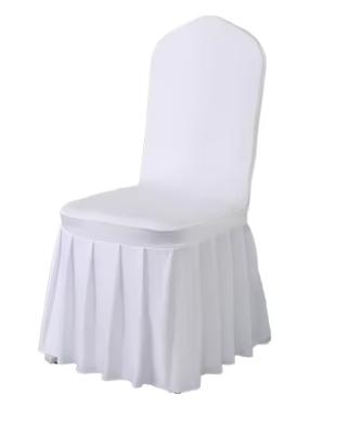 Cina Polistirolo Sposa Fusta Plissata Poltrona Ruced Sala da banchetto Bianco Rosso Sala da pranzo in vendita