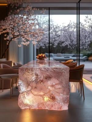 Cina Arredamento luminoso per esterni personalizzato Tavolo da bar a LED che cambia colore, mobili per cantina in vendita