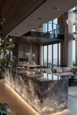 China Hot Sale Luminous Tables Restaurant New Type Furniture Square Ice Crack Onyx Luminous Coffee Table Tea Table for Bar Pub Restaurant 48'' 1200mm Back Lighted Translucent Furniture for sale