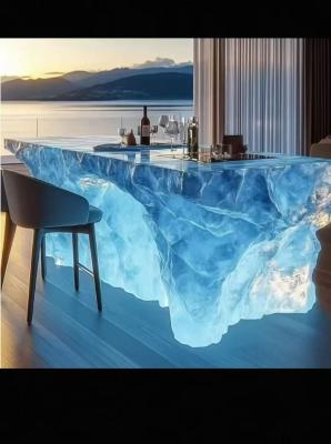 Cina Arredamento luminoso per esterni personalizzato Tavolo da bar a LED che cambia colore, mobili per cantina in vendita