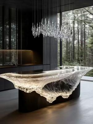 Cina Arredamento luminoso per esterni personalizzato Tavolo da bar a LED che cambia colore, mobili per cantina in vendita