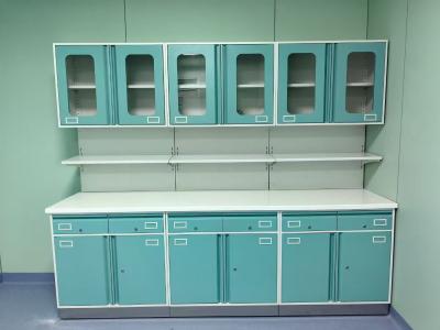 China Steel-Made Anti-Corrosion Hospital Treatment Room Furniture Includes Treatment Cabinets and Tables for sale
