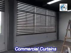 windproof blackout light colored blackout curtains motorised window shades shutter 100% polyester