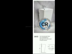 floorstanding restaurant bathroom sanitary ware full pedestal sink hand wash 500mm
