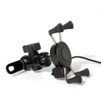 China 360Degree 2A Iphone 8 Plus Motorcycle Mount X Shape 90cm Cable for sale