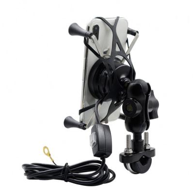 Cina 3 in 1 supporto senza fili del caricatore del motociclo, presa del telefono del motociclo del FCC 5V 1.5A in vendita